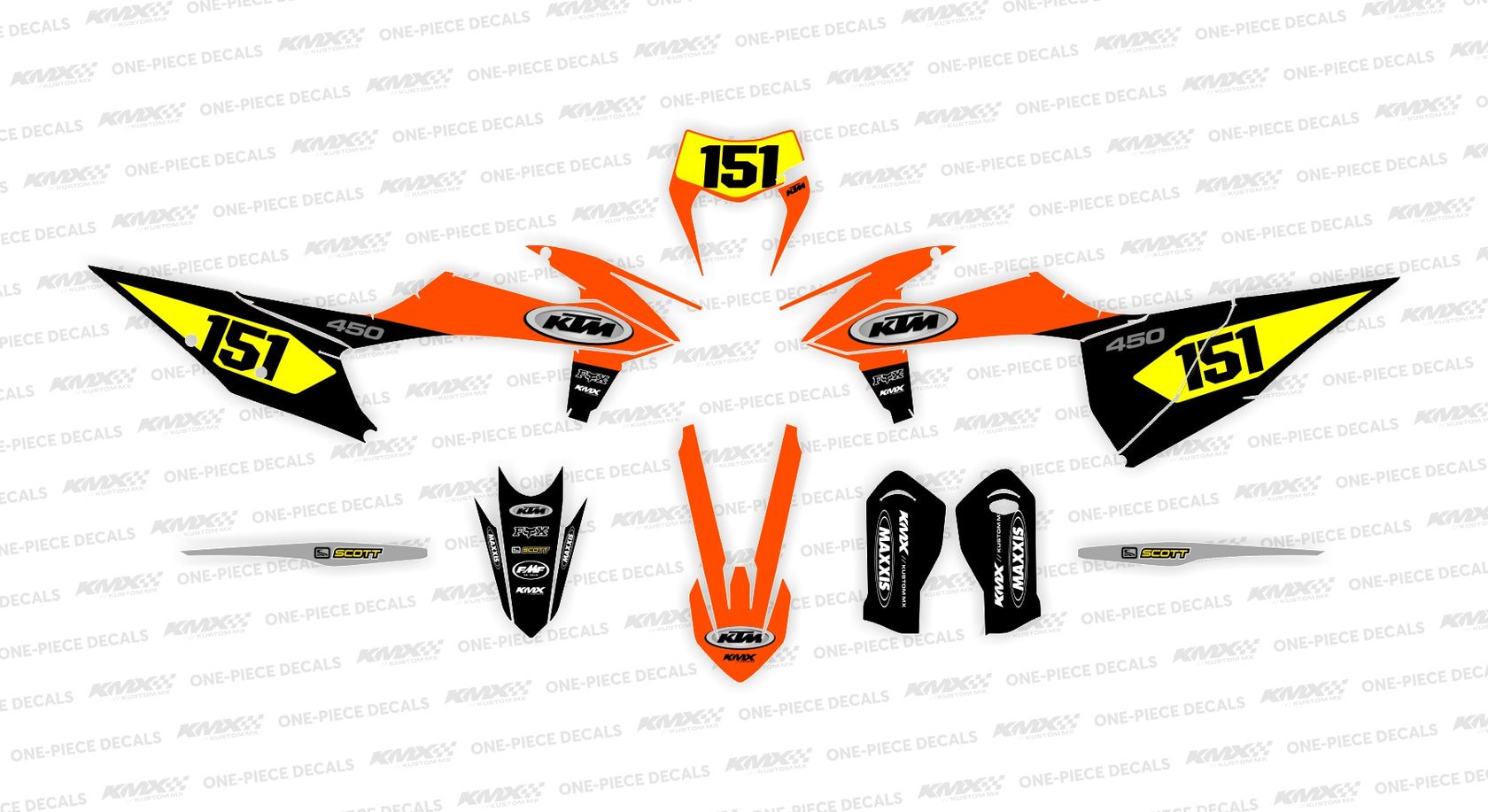 02 Retro KTM Graphics Kit – KustomMX