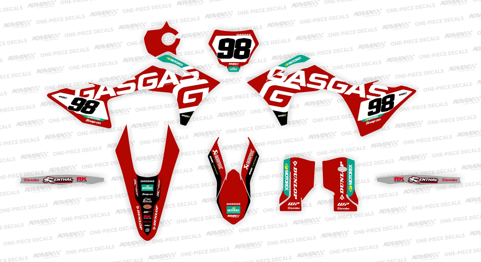 EVO Gas Gas Graphics Kit – KustomMX