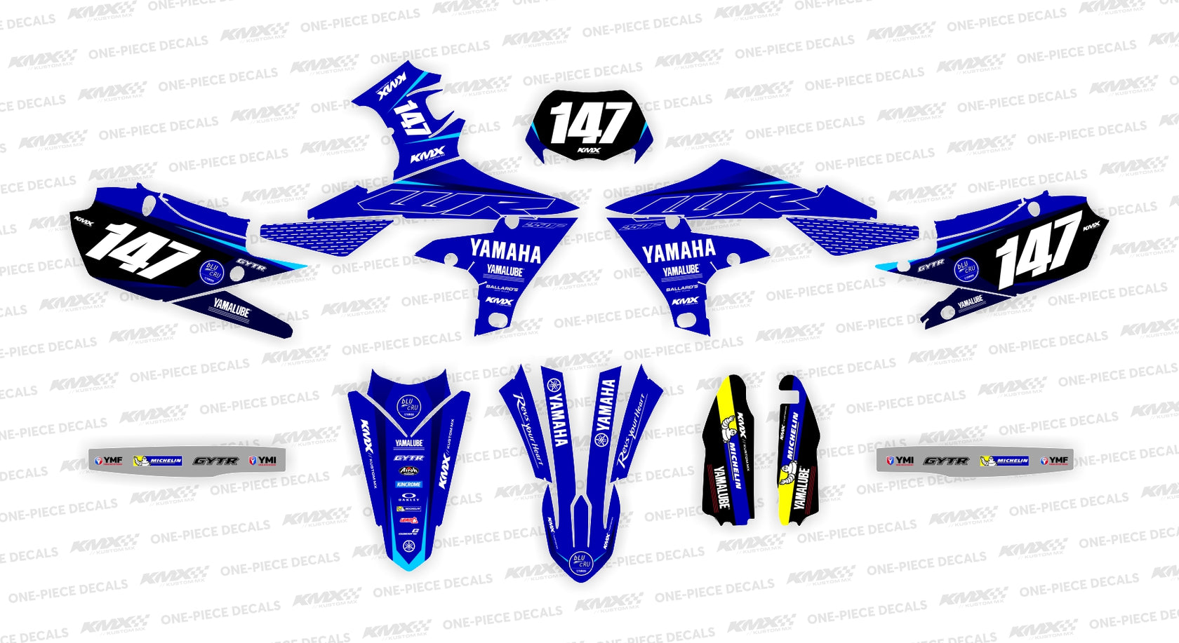 JGR Yamaha 22' Yamaha Graphics Kit – KustomMX