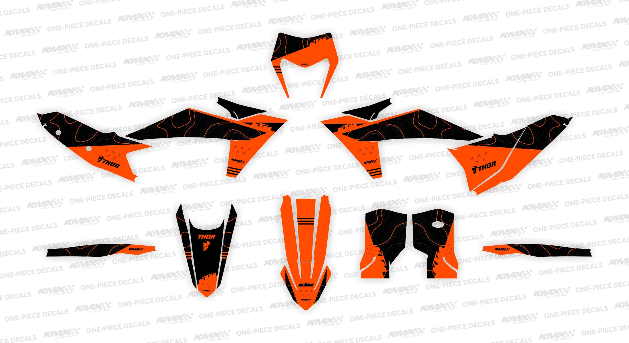Mapped KTM Graphics Kit – KustomMX