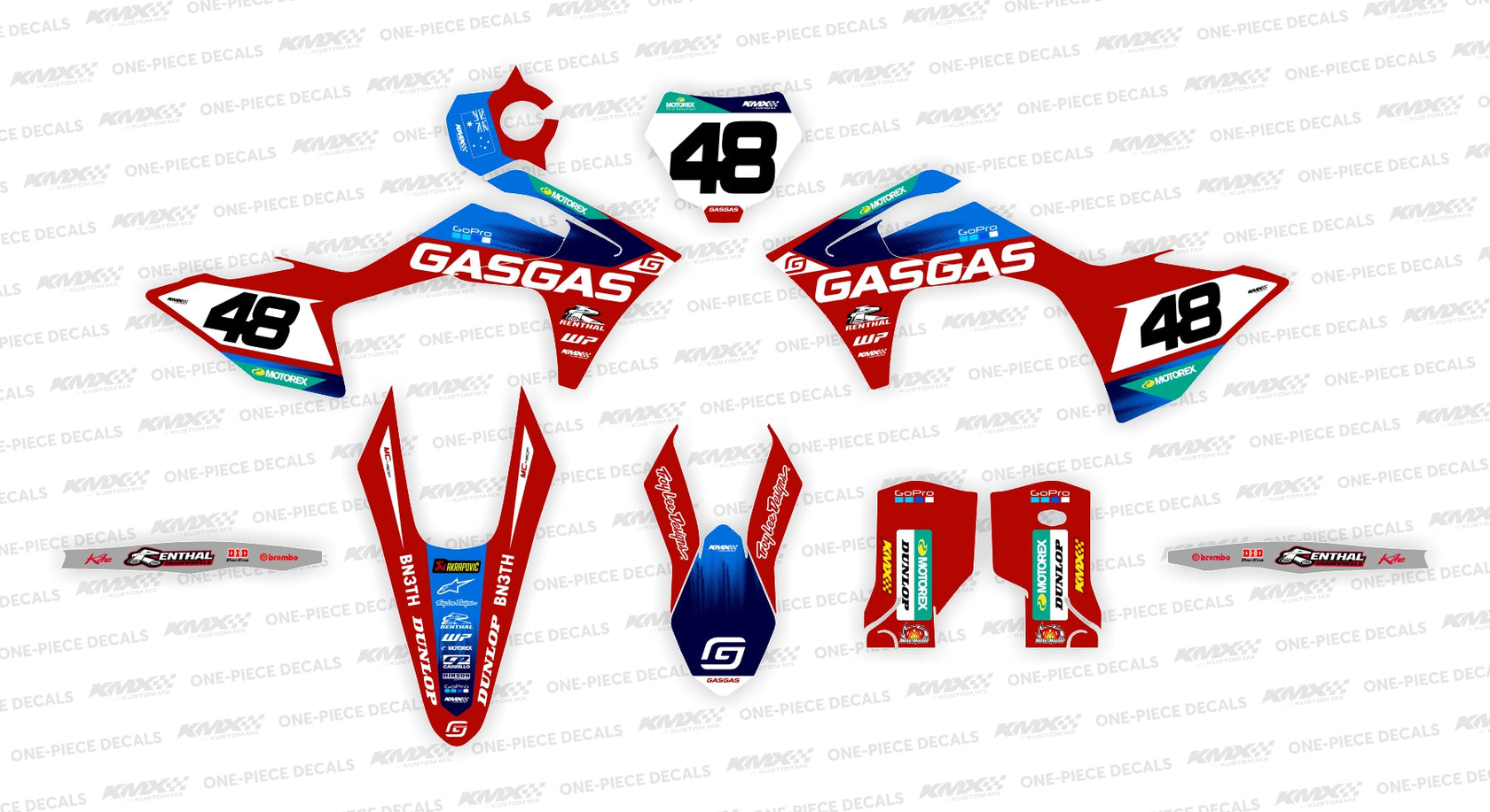 Rayce Gas Gas Graphics Kit – KustomMX