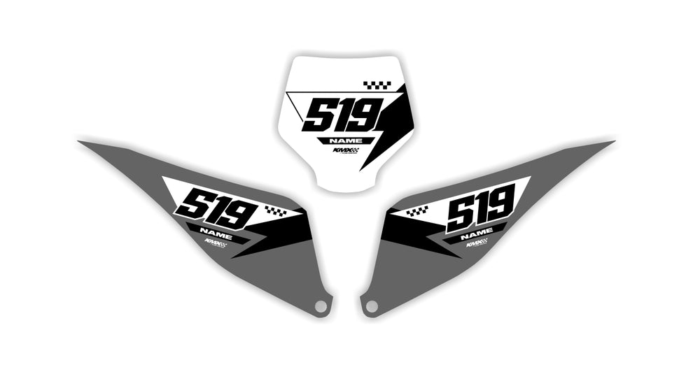 LINED SERIES Stark Number Plates – KustomMX