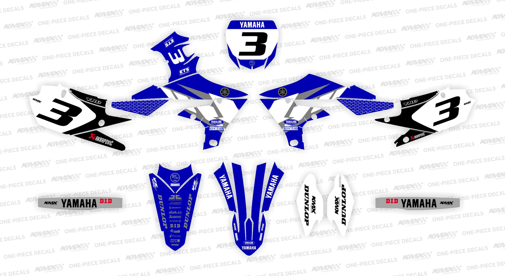 YAMAHA AUS 05' Retro Yamaha Graphics Kit – KustomMX