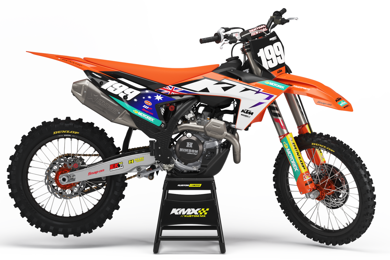 KTM AUS 23' WSX KTM Graphics Kit – KustomMX