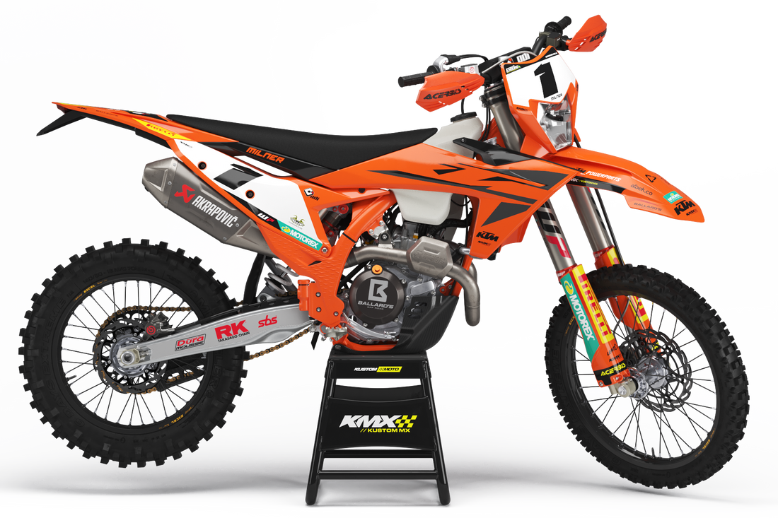 Milner '25 EXC Replica KTM Graphics Kit – KustomMX