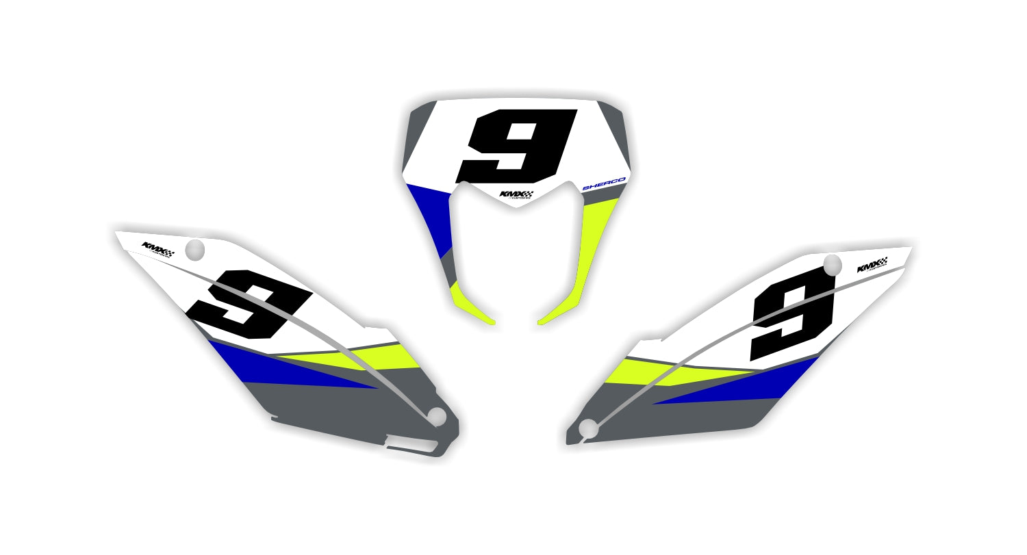 TEAM SERIES Sherco Numbers Plates – KustomMX
