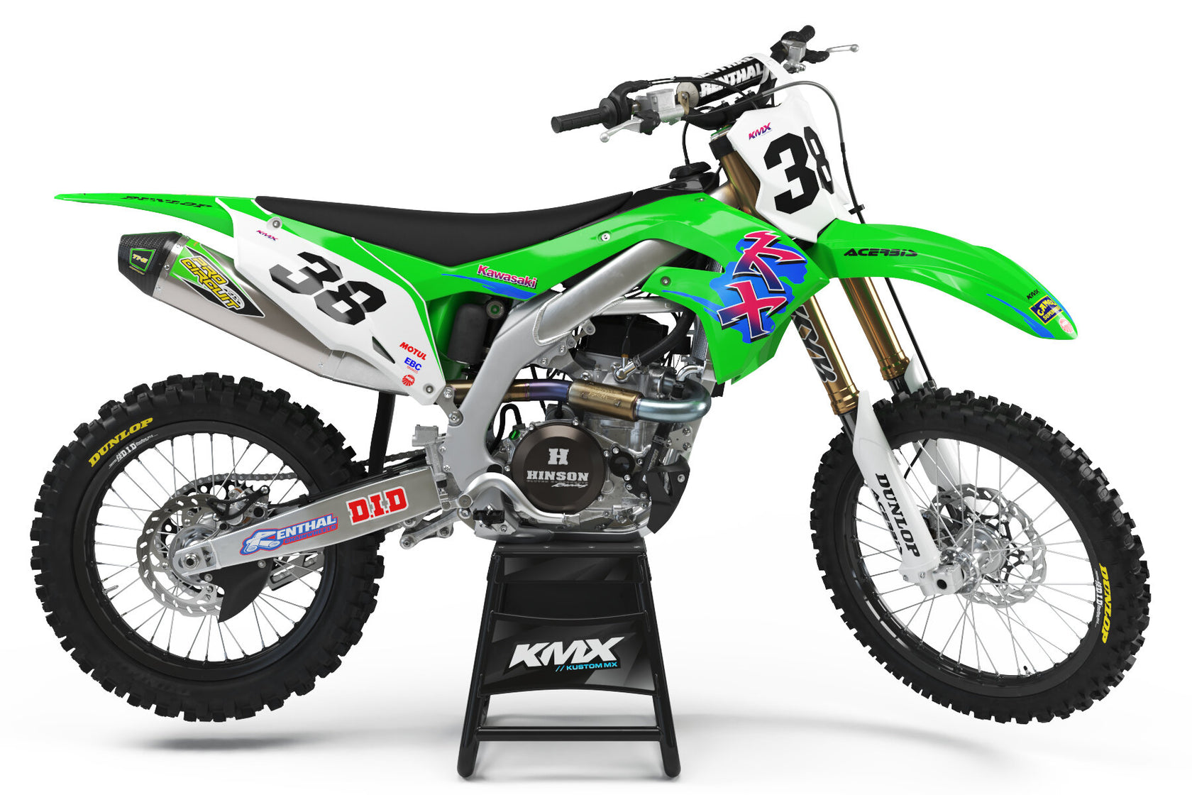 91 Retro Kawasaki Graphics Kit – KustomMX